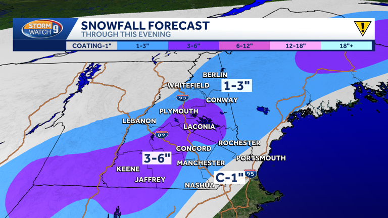 Light snow Saturday across New Hampshire; possible snow for Pats game