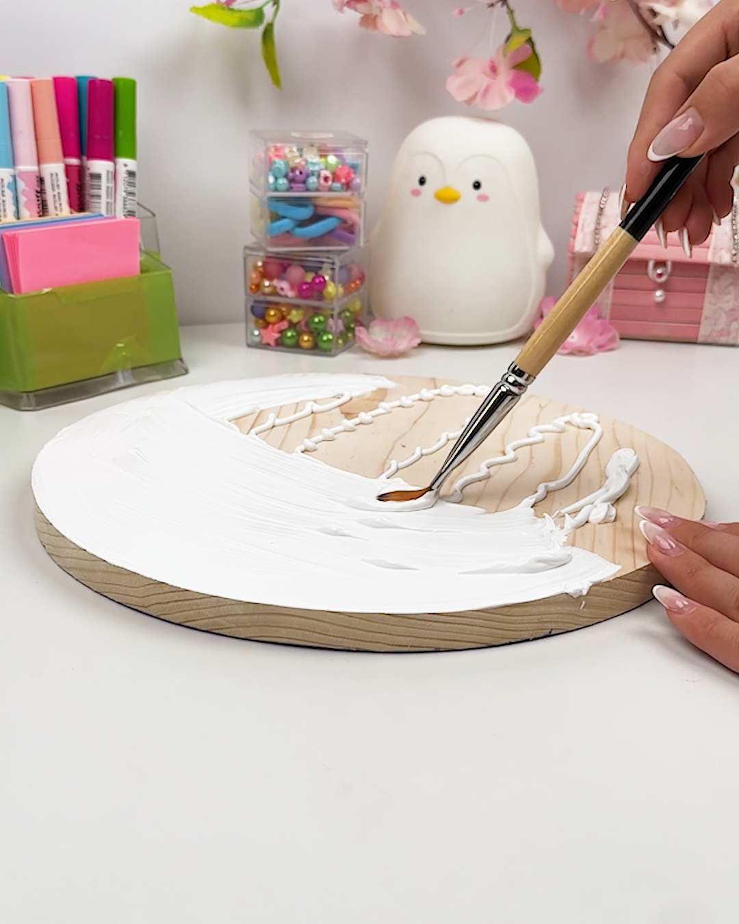 Personalized mirror with seashell vibes🐚