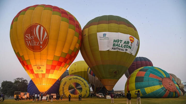 Hyderabad hot air balloon festival 2026 offers city views, night glow ...