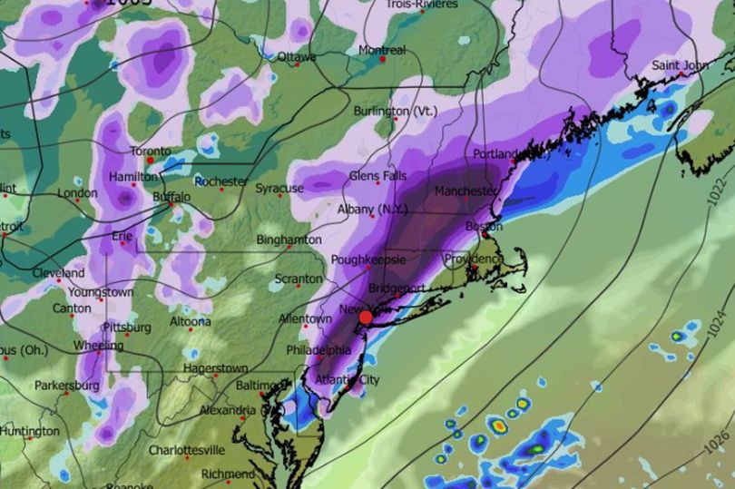 Snow bomb hits New York as urgent winter weather warning turns map ...