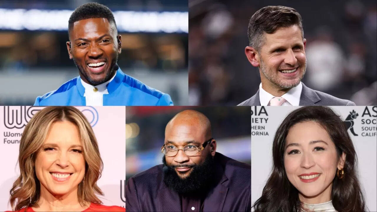 NFL Live crew of Mina Kimes, Ryan Clark, Hannah Storm, Dan Orlovsky ...