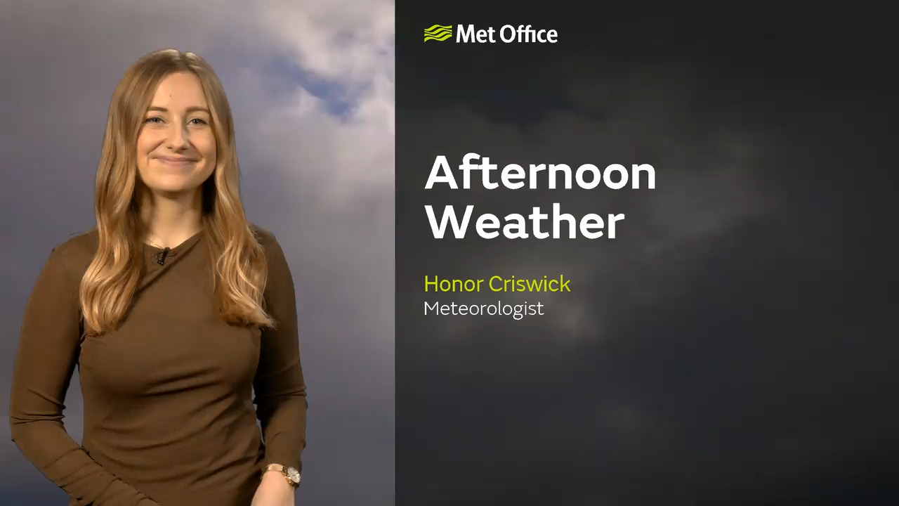 Met Office Saturday afternoon weather forecast 17/01/2026