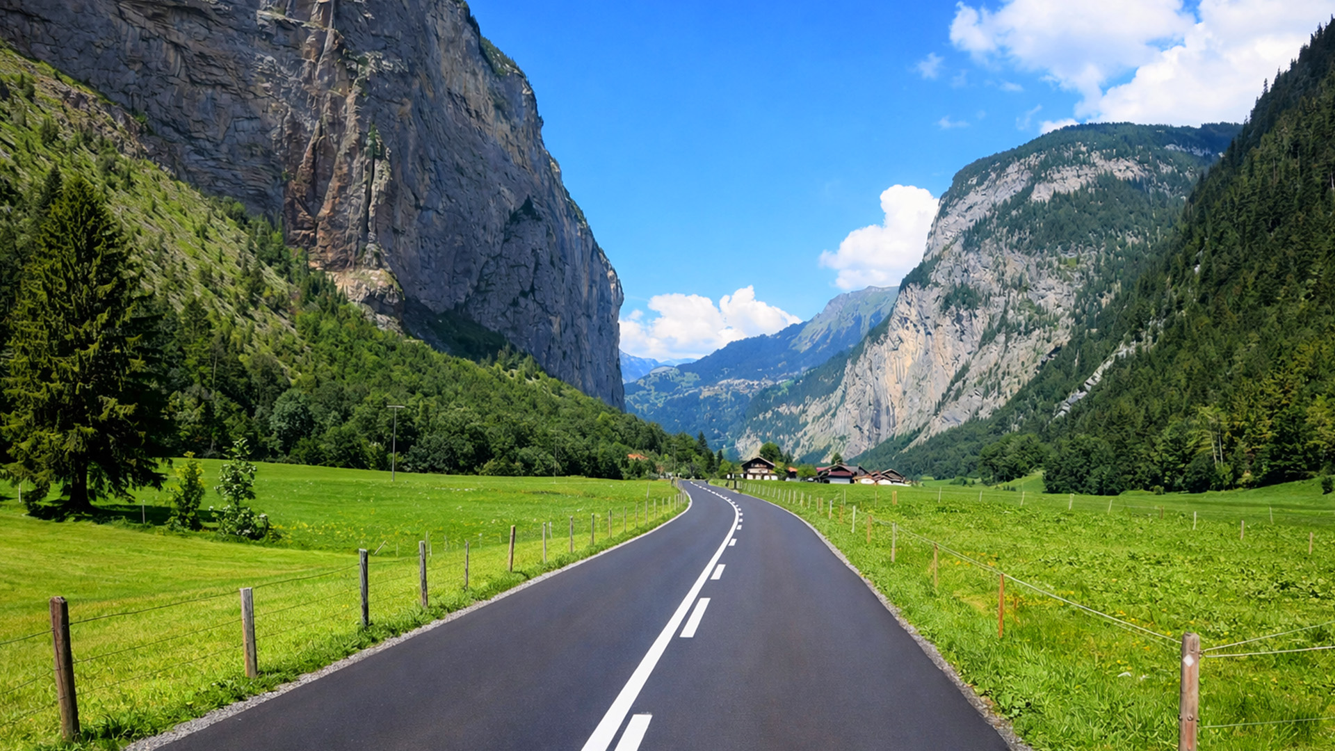 Ruta panorámica en coche de Lauterbrunnen a Grindelwald (4K)