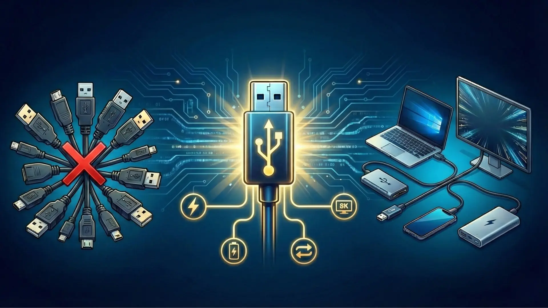 El símbolo del USB que casi nadie entiende y lo cambia absolutamente todo