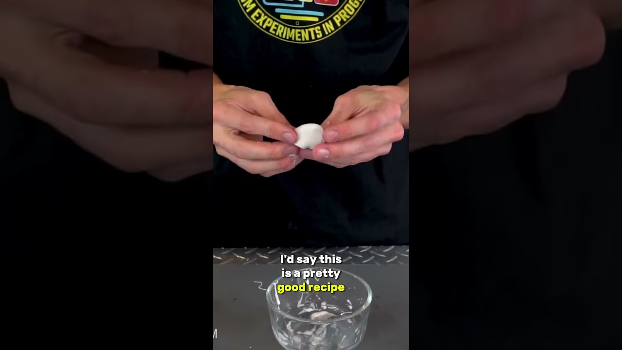 Magnetic slime swallows giant magnets in a fun experiment