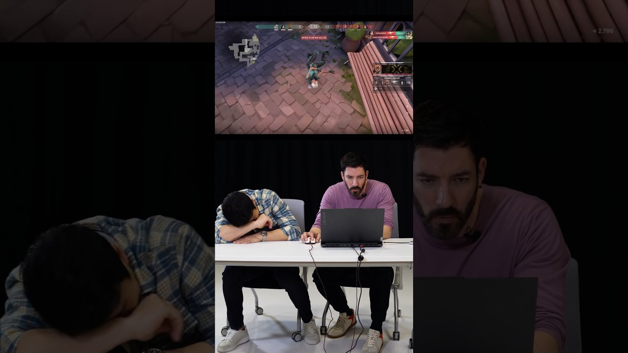 Simu Liu teaches Drew Scott how to play Valorant