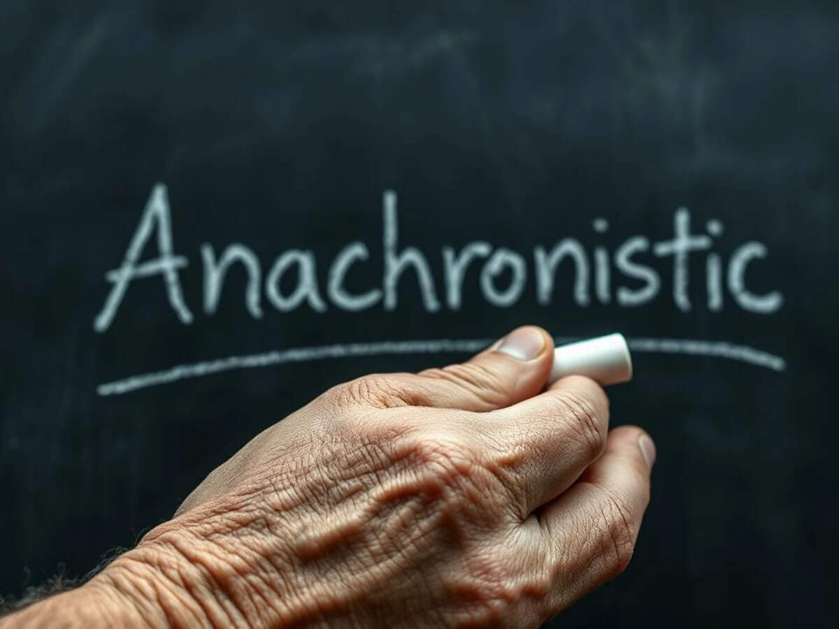 Word of the day: Anachronistic