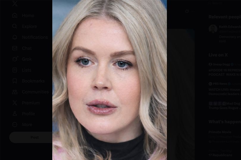 Pregnant Leavitt bruised lips pictured after damning Vanity Fair profile