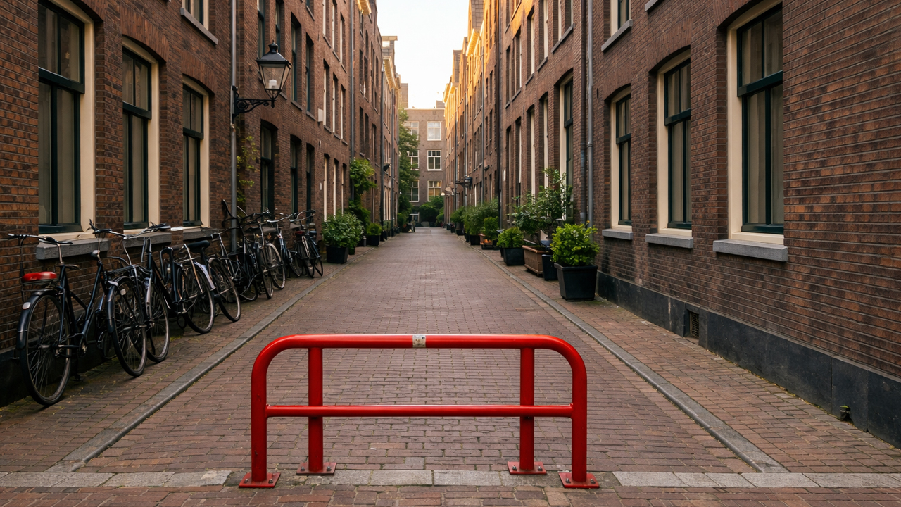 Balade tranquille dans une ruelle cachée d’Amsterdam