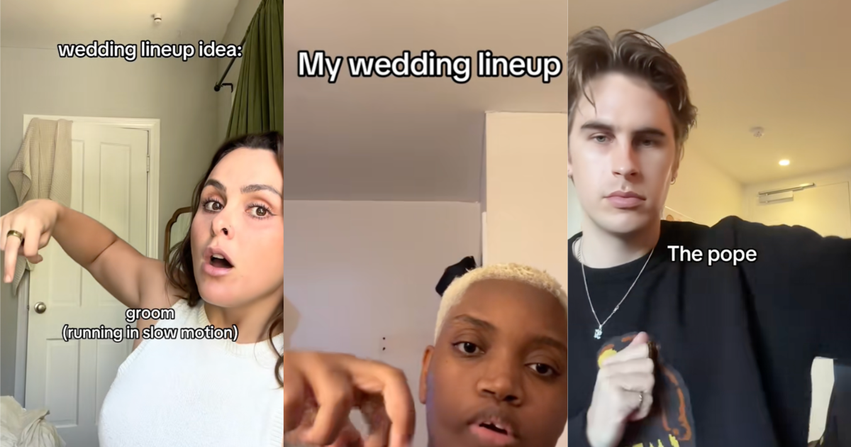 Fantasy wedding lineups are a hot trend on TikTok and people shared theirs