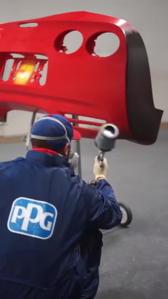 Fresh paint brings new life to classic sports car