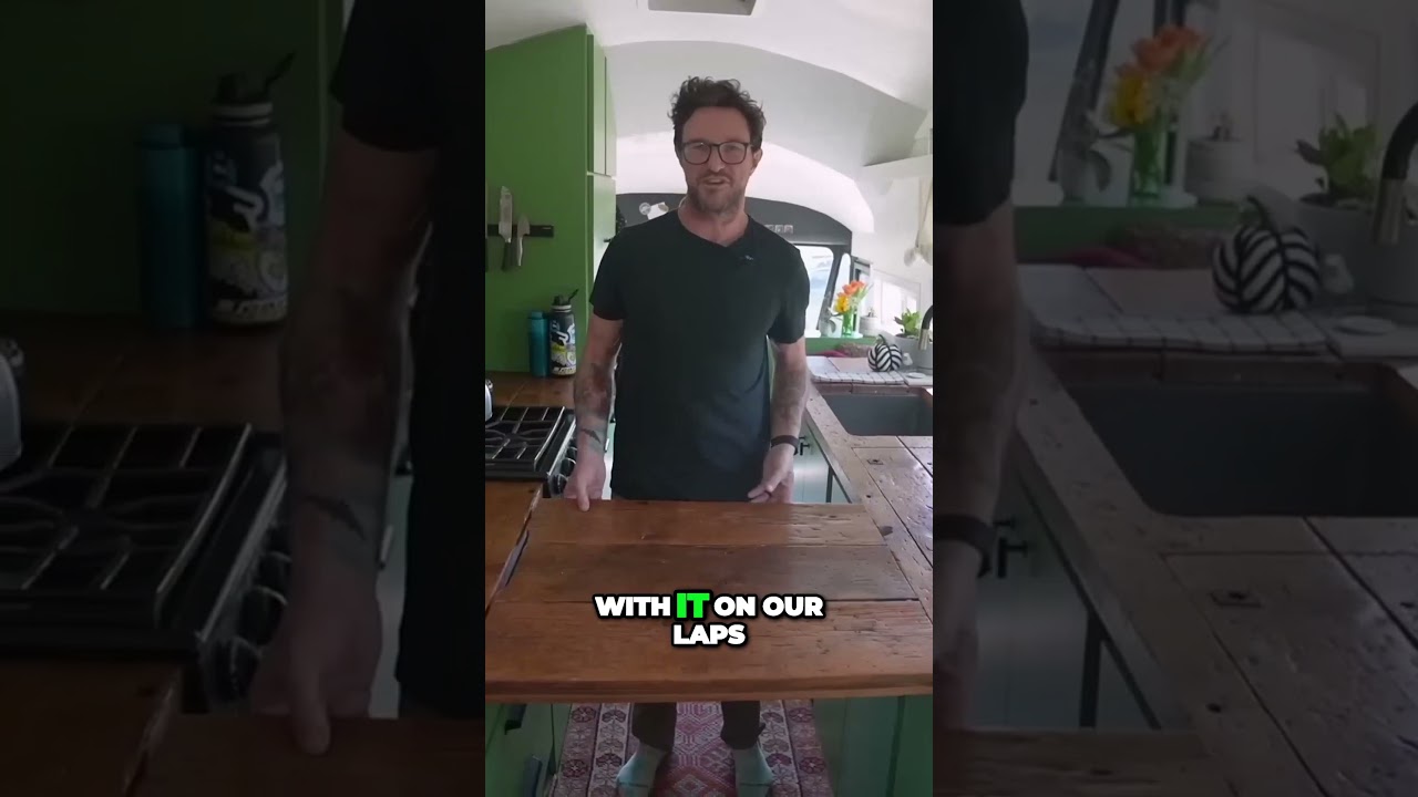 I transformed a bus into a tiny home kitchen!