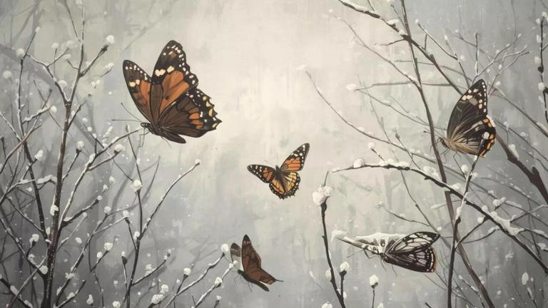 Ever wonder where butterflies disappear to in winter? The answer is ...