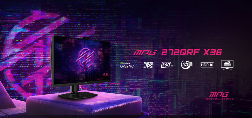 MSI MPG 272QRF X36 gaming monitor: 360Hz, G-SYNC Pulsar, WQHD resolution