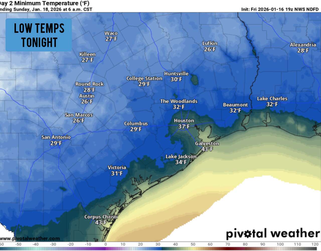 How long will South Texas temps stay below freezing tonight? Here's a ...