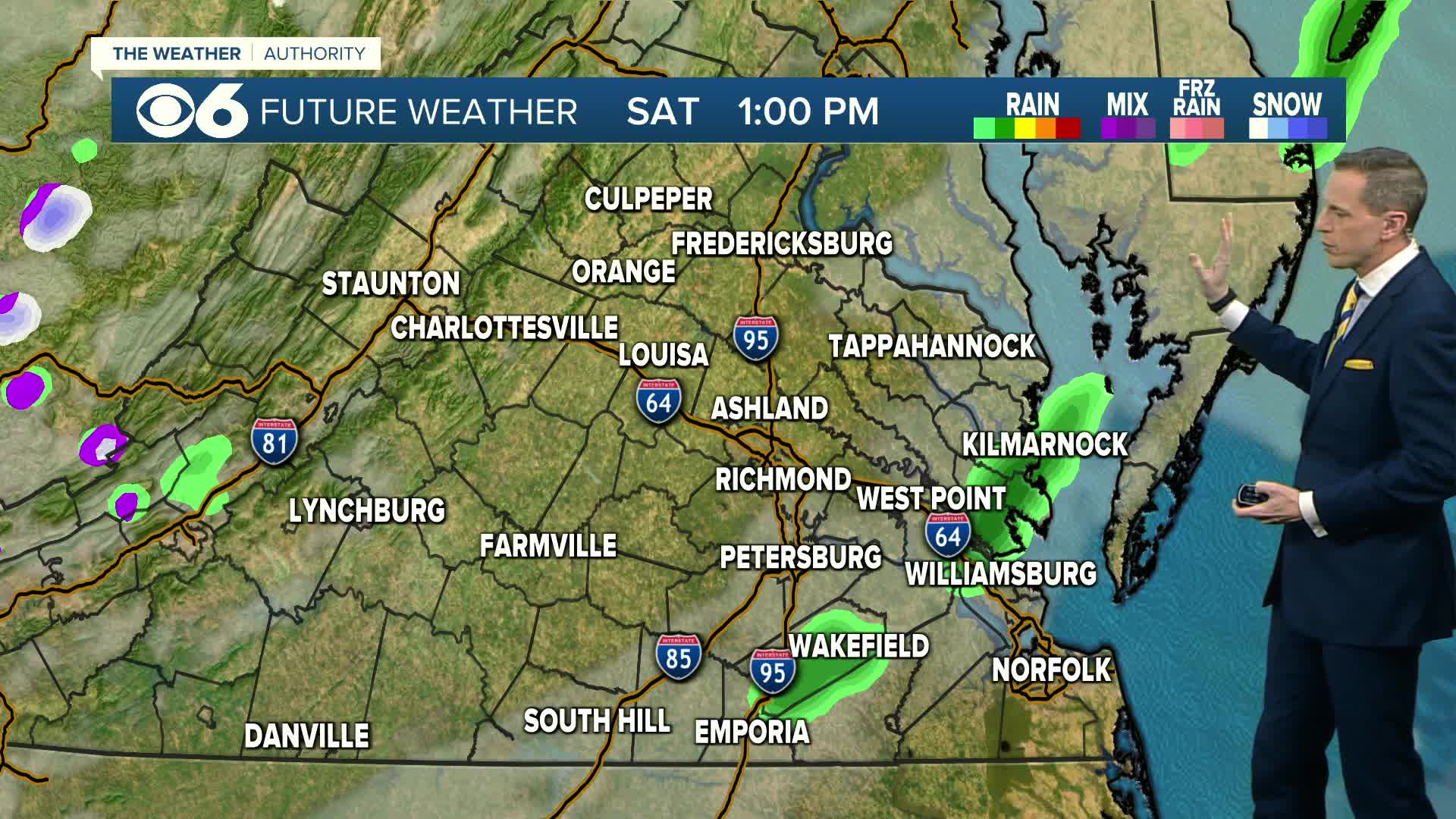 Mild today, some rain and snow Sunday