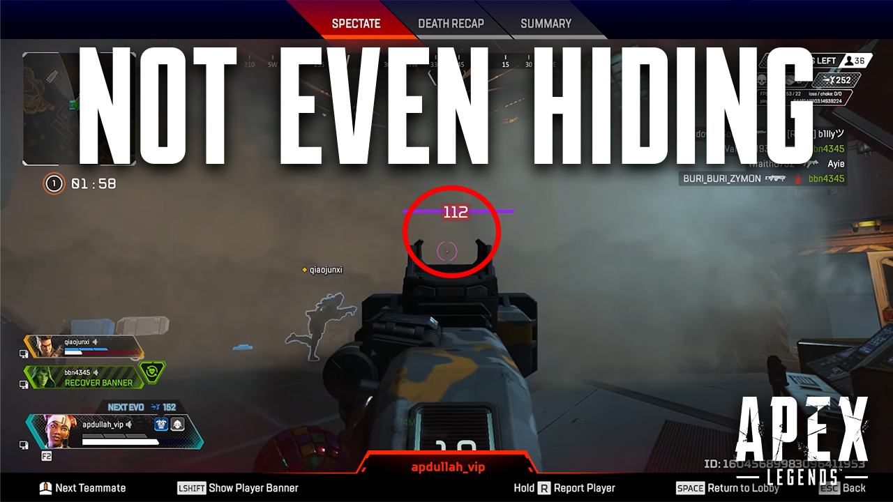 Apex Legends anti cheat reality: Cheater with perfect aim and movement