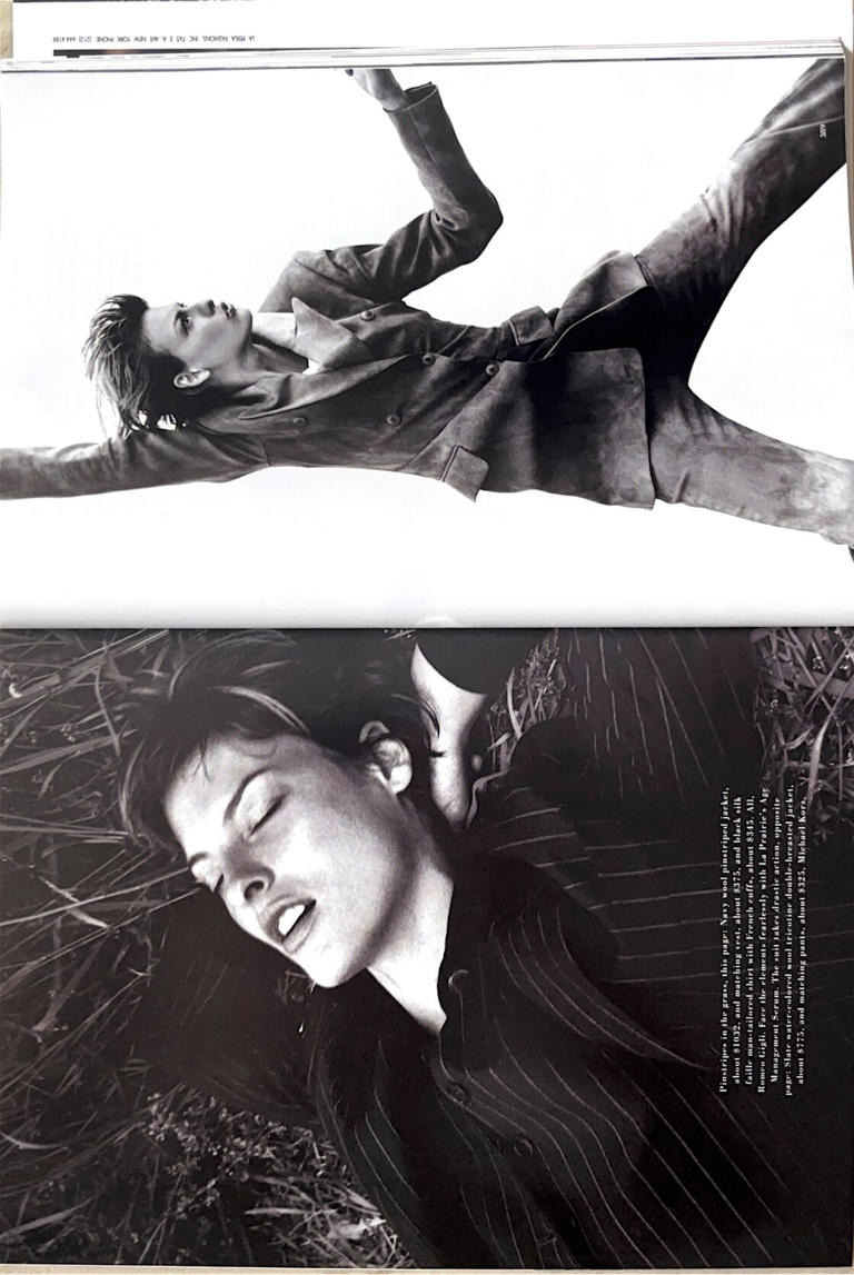 Bazaar légendes : le virage grunge de Linda Evangelista et David Sims