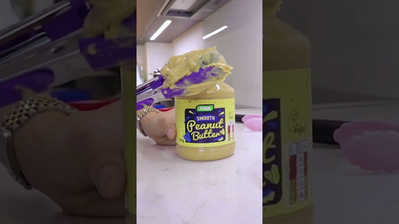 Transforming peanut butter into crystals with kitchen hack