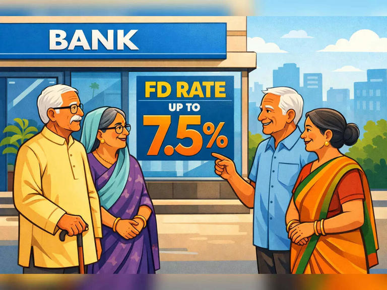FD rate up to 7.5% for senior citizens investing for three years; know ...