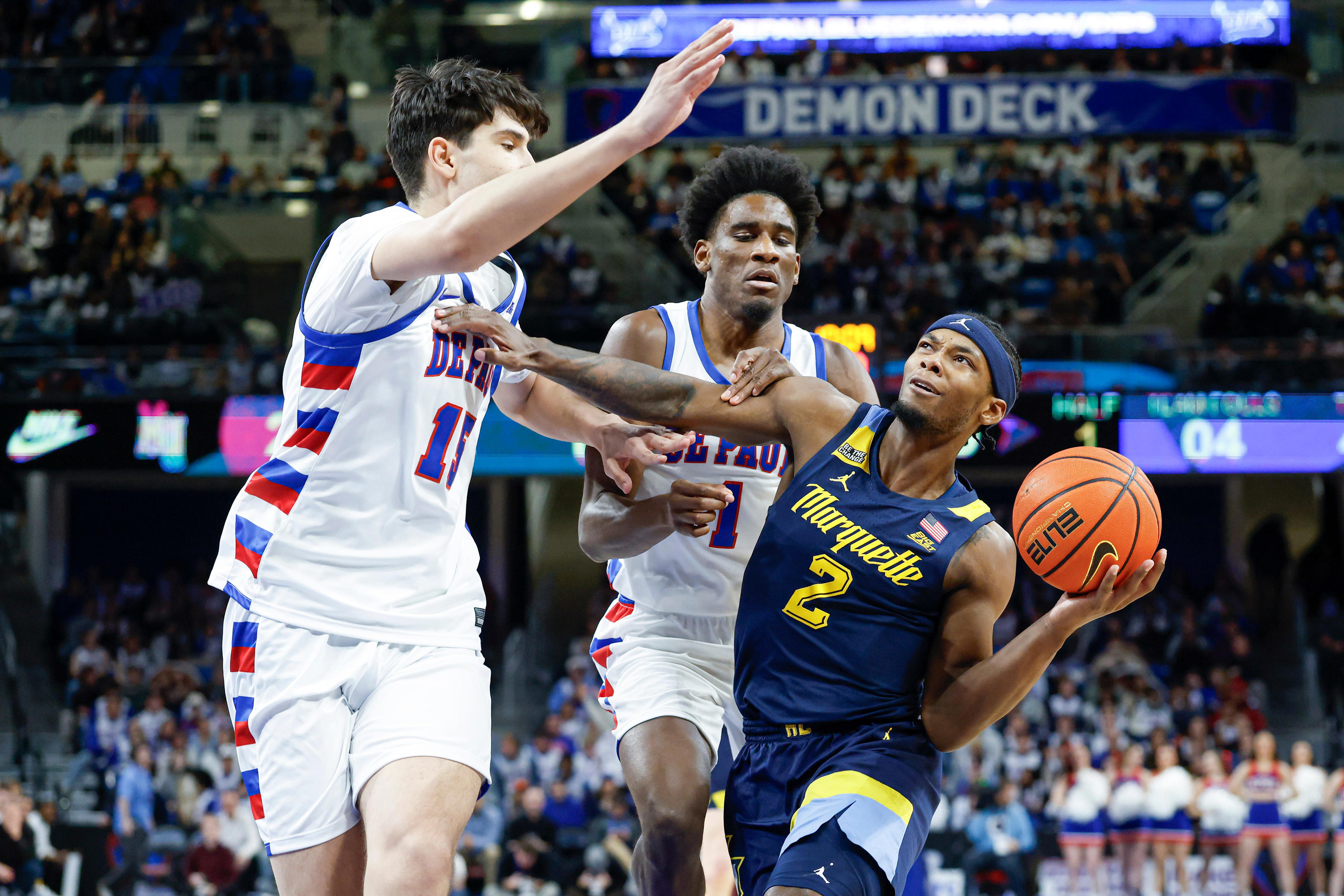 Marquette falls apart in the second half in loss at DePaul