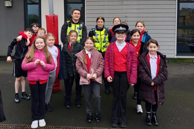 Police officers inspire next generation at school in Barrow