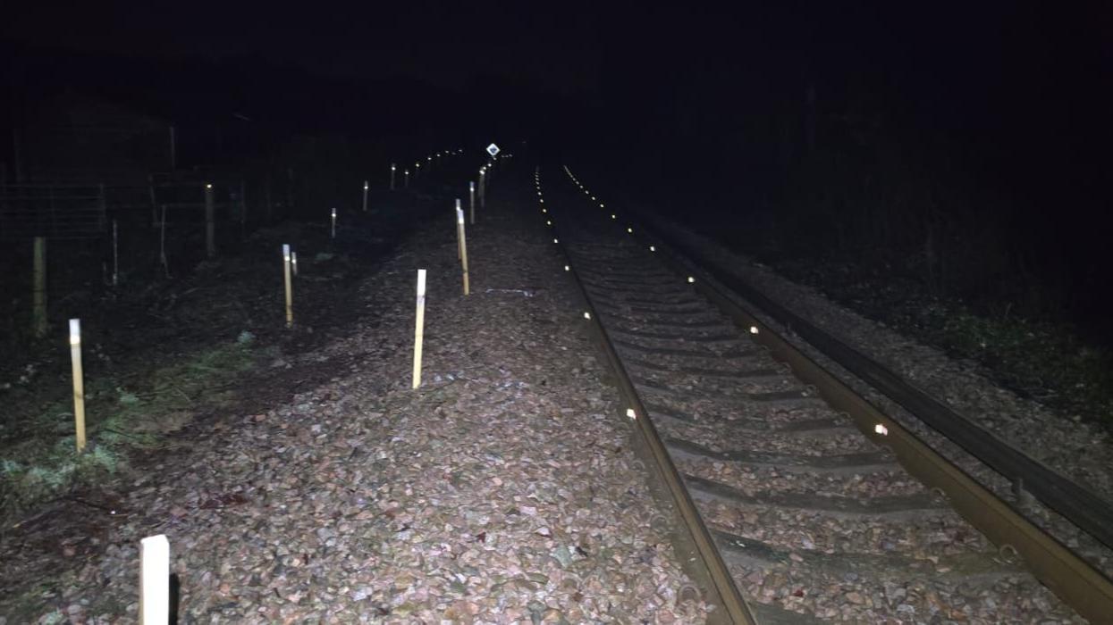 Trains running hourly as landslip works continue
