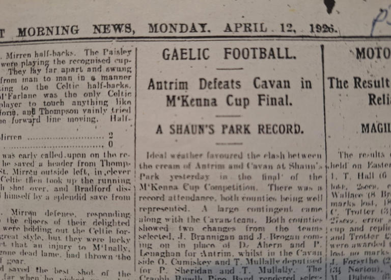 ‘It was Antrim’s day... it was Ulster’s day’ - 100 years on, it’s time ...