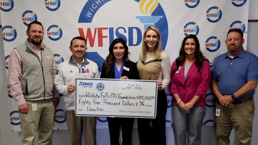 Atmos Energy funds book vending machines to boost literacy across WFISD