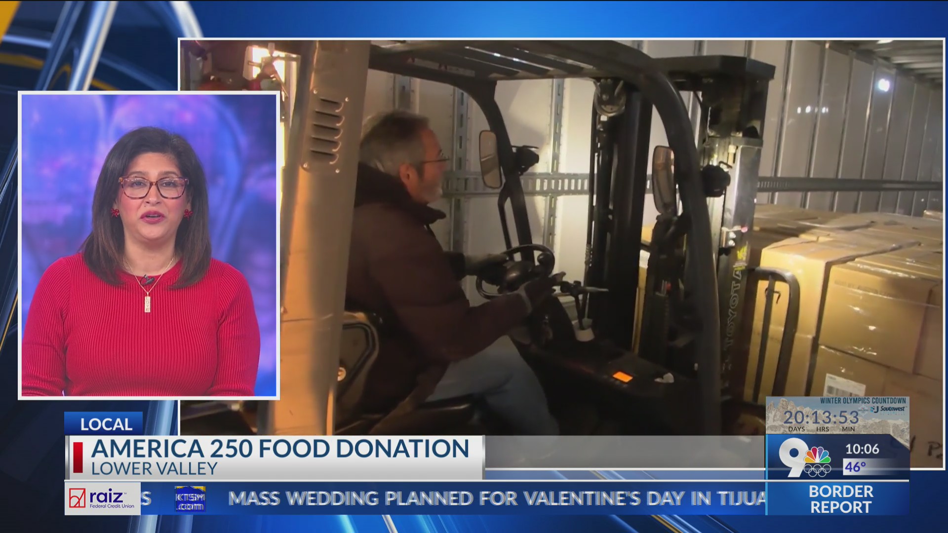 Food bank gets truckload of food to celebrate US 250th birthday
