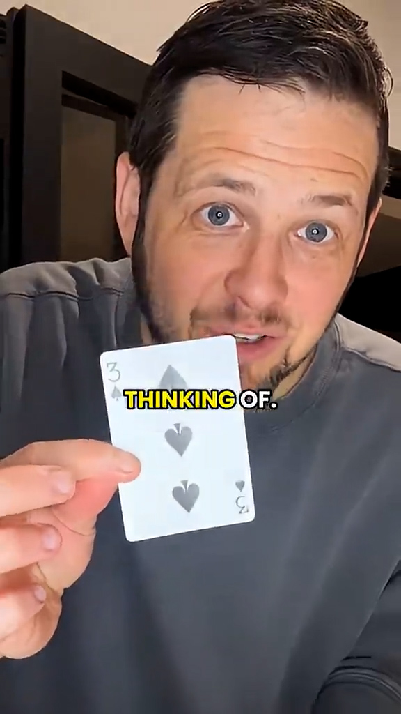 Why is only one card face up?