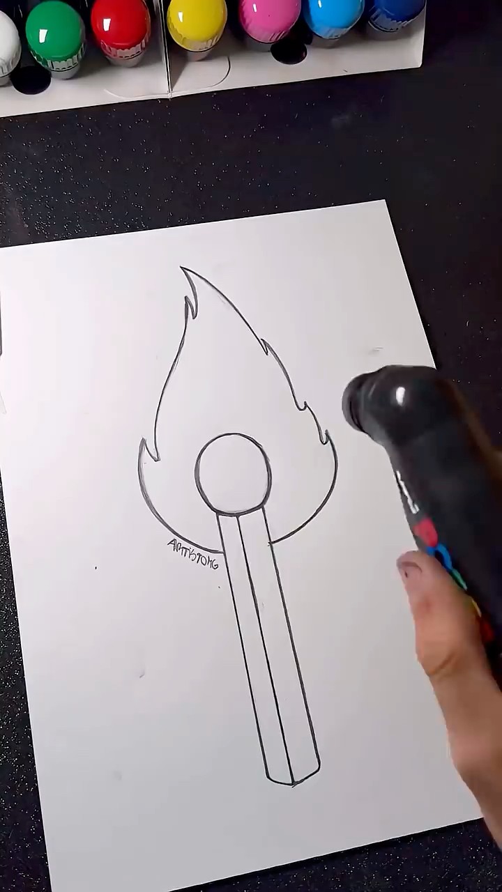 Stained Art with using The Black Mop’r Marker