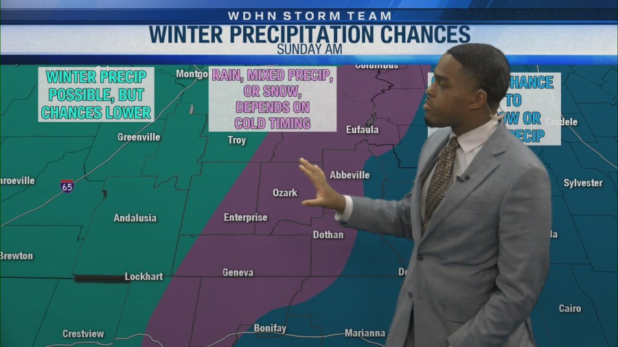 Snow/wintry mix possible, but the timing of cold air will determine ...