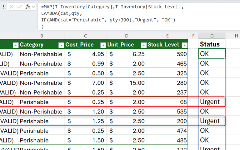 How to use the MAP function in Microsoft Excel