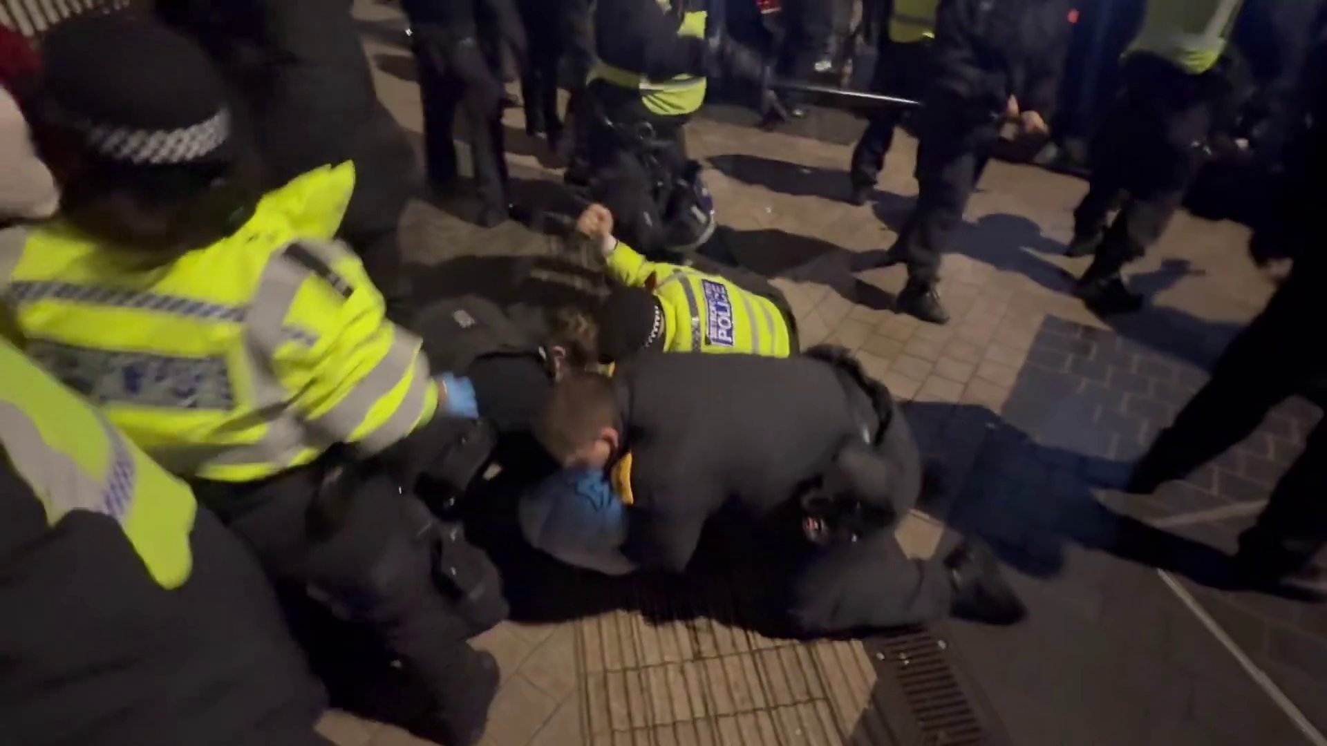 Protests outside Iran's London embassy escalate