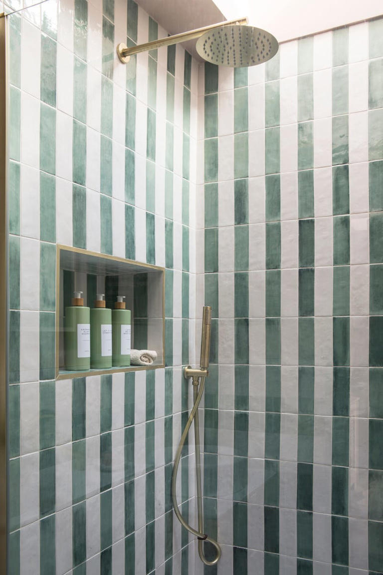 Before & after: This budget bathroom makeover proves bold stripes ...