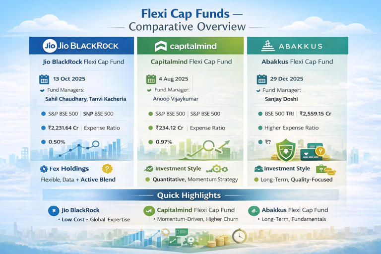 Market volatility boosts flexi-cap funds: Comparing Jio BlackRock vs ...