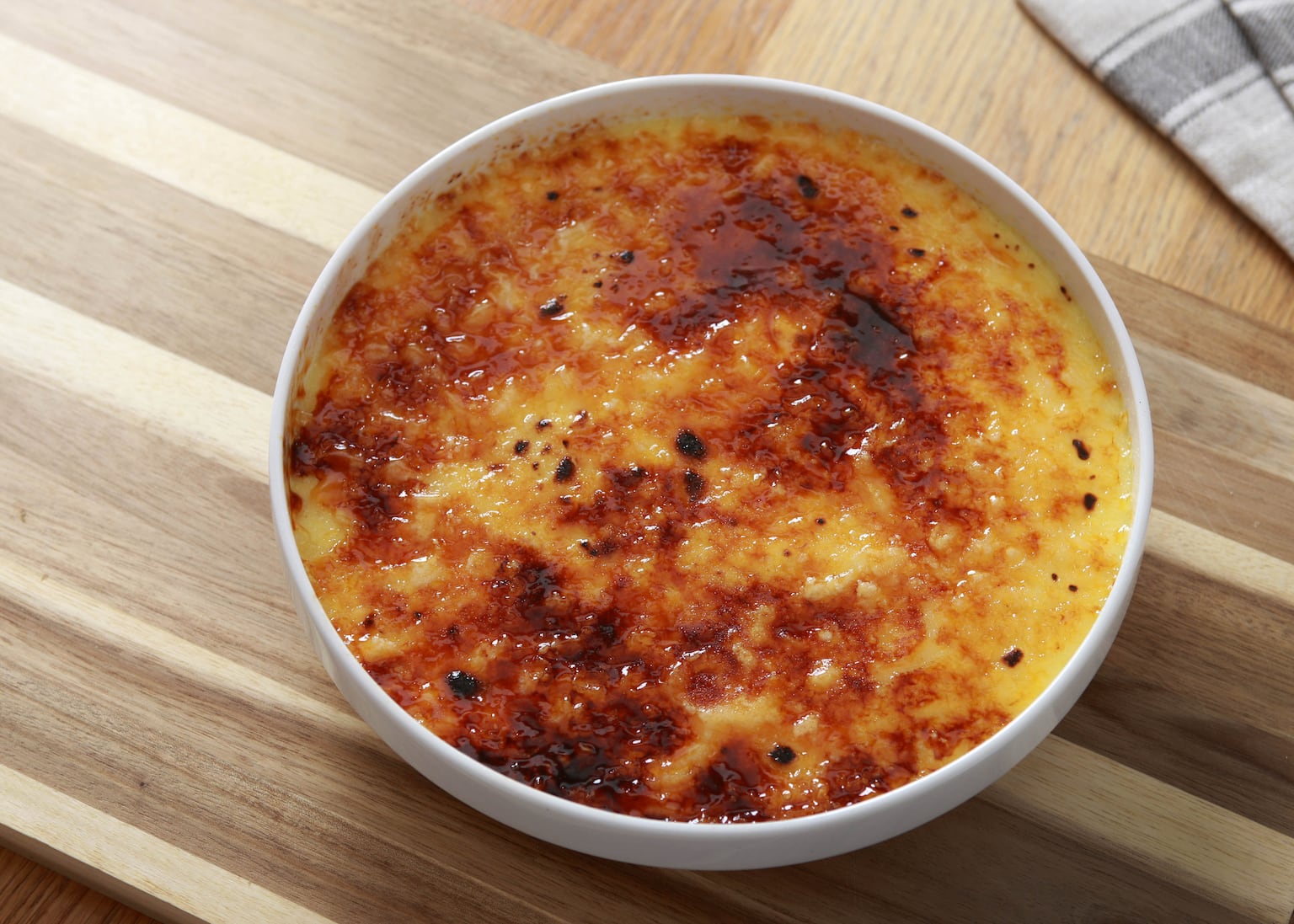 Niall McKenna: Gorgonzola & leek risotto and traditional crème brûlée