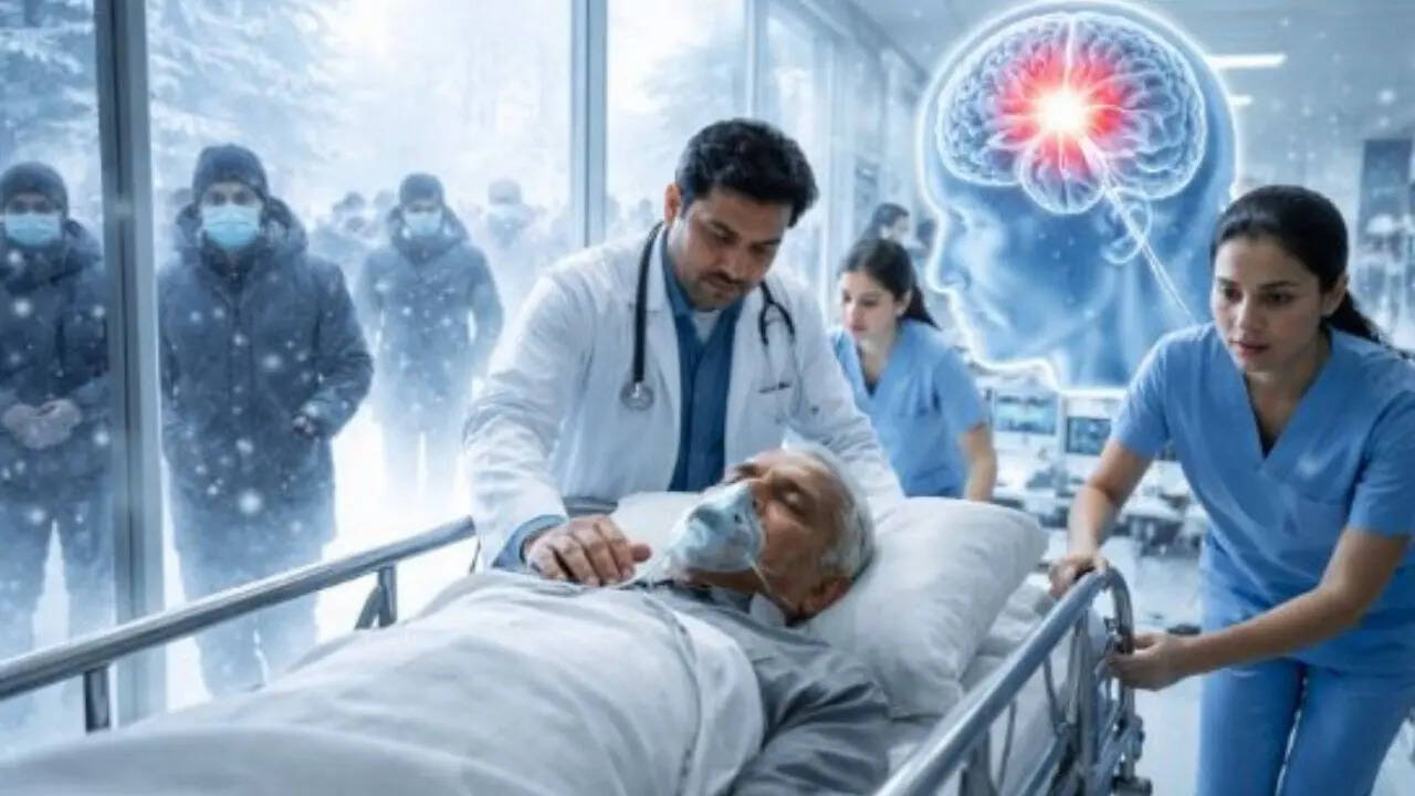 Cold wave triggers sharp rise in brain stroke cases, doctors warn