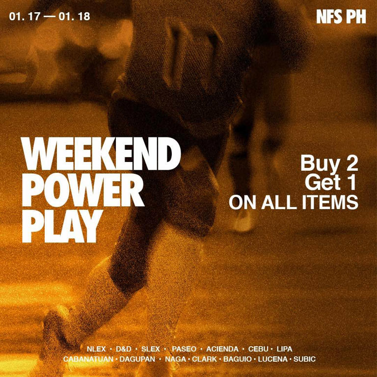 Here's where you can enjoy a buy 2, get 1 promo on all Nike items this ...