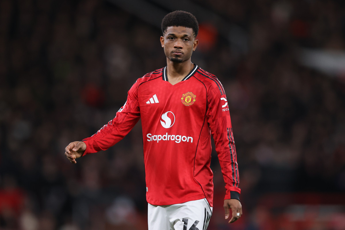 Is Amad Diallo playing today for Manchester United vs Manchester City?