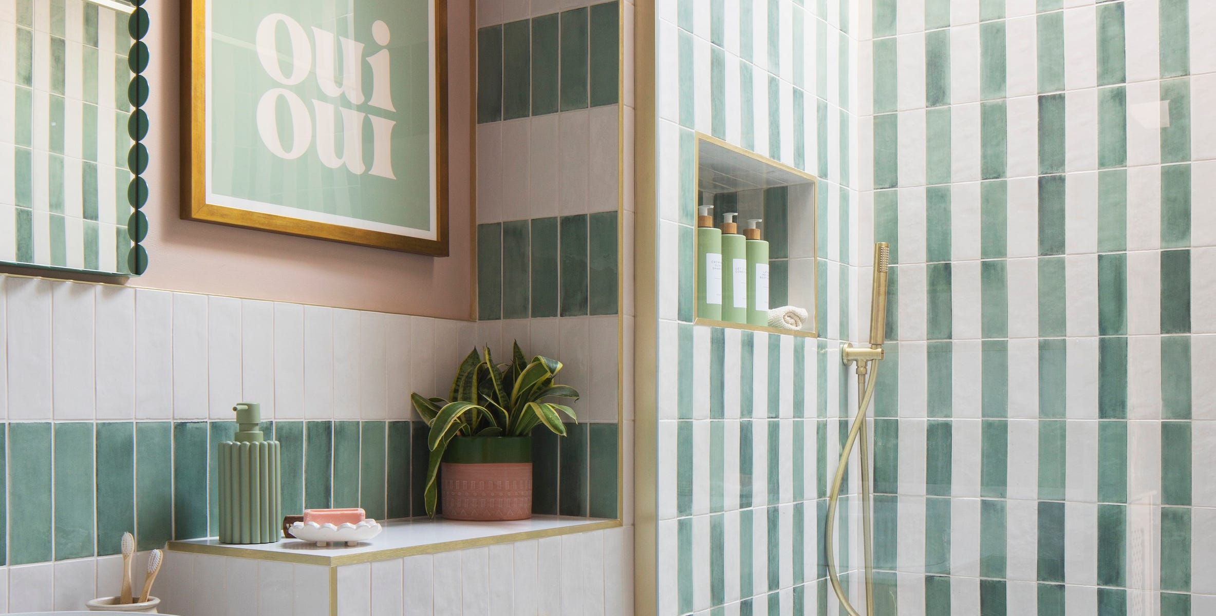 Before & after: This budget bathroom makeover proves bold stripes ...