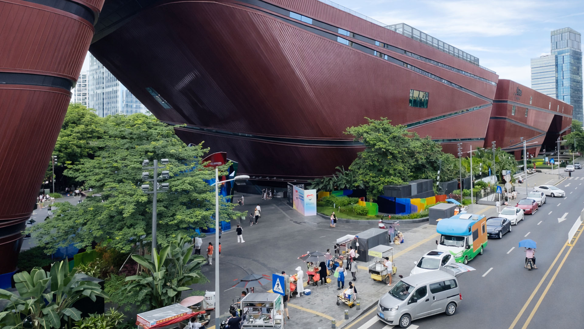 Museu de Ciências da China em Shenzhen lembra um navio