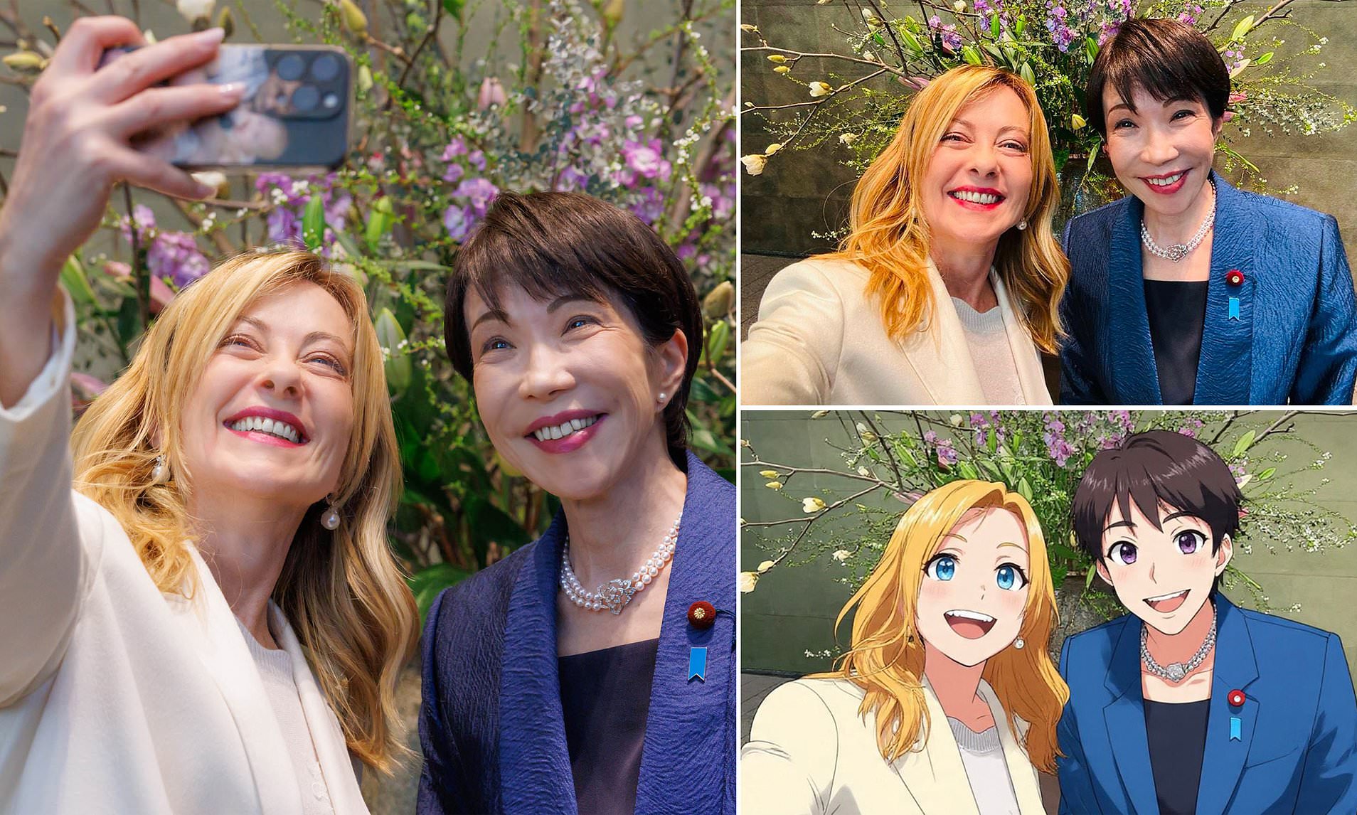 Italian premier Giorgia Meloni bonds with Sanae Takaichi of Japan over ...