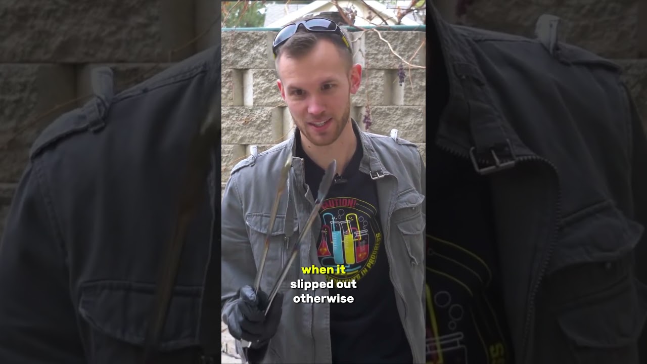 What happens when dry ice is deep fried safely