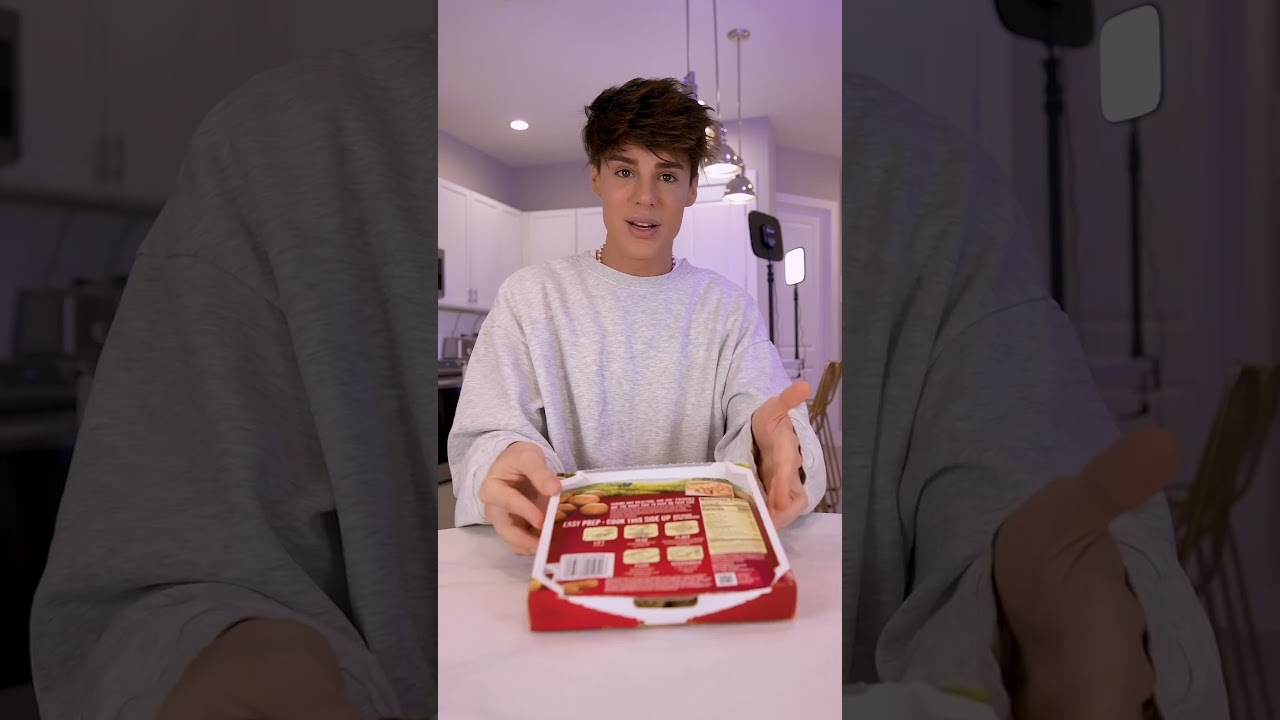 Foreign traveler samples convenient frozen microwave potato snacks