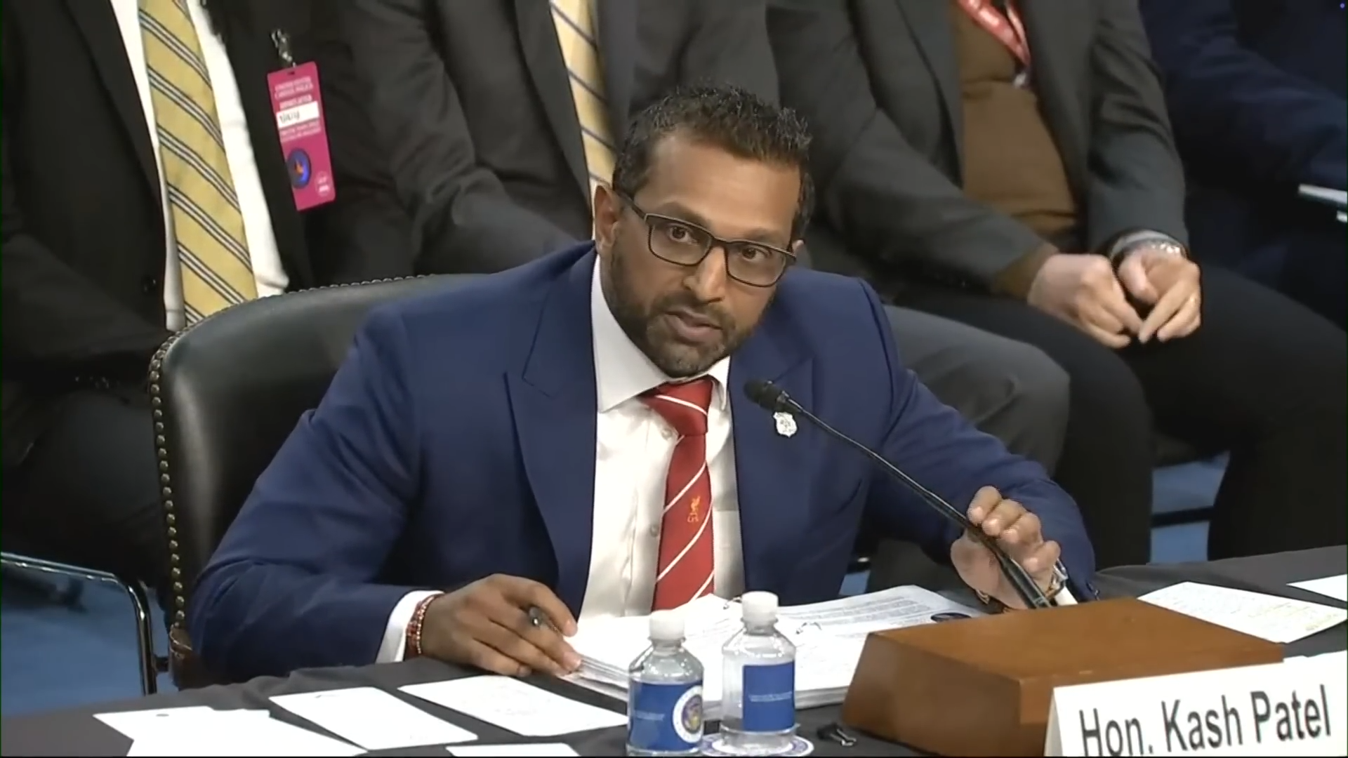 'Nothing you can share today?': Kash Patel earns himself a scolding for showing up to Senate ...