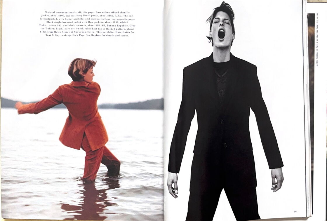 Bazaar légendes : le virage grunge de Linda Evangelista et David Sims
