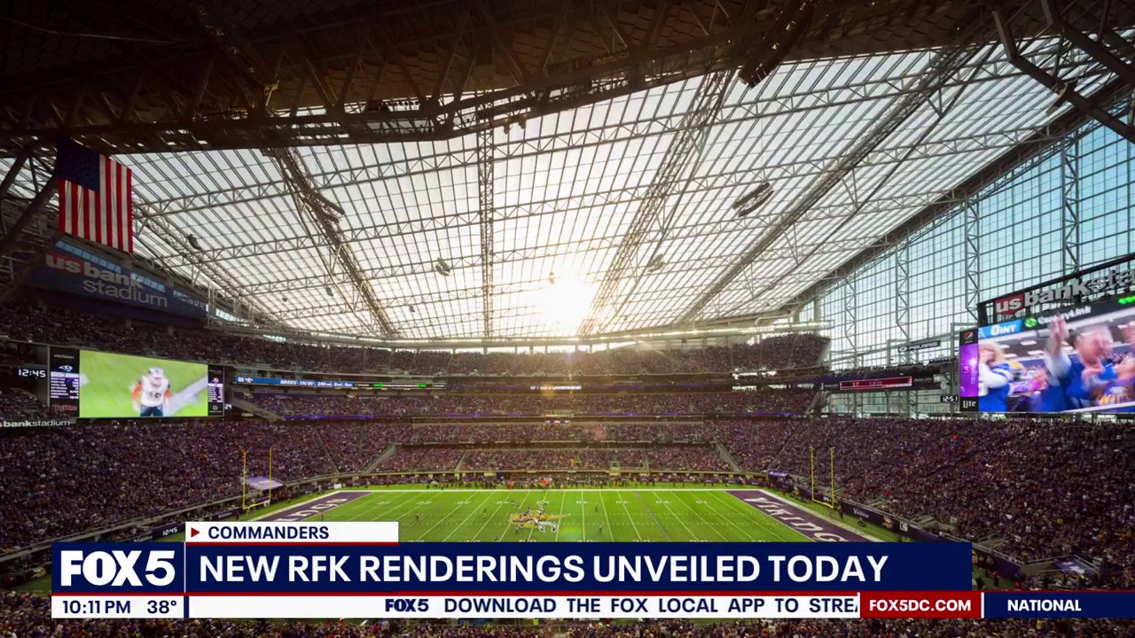 Commanders fans excited after seeing renderings for new RFK Stadium