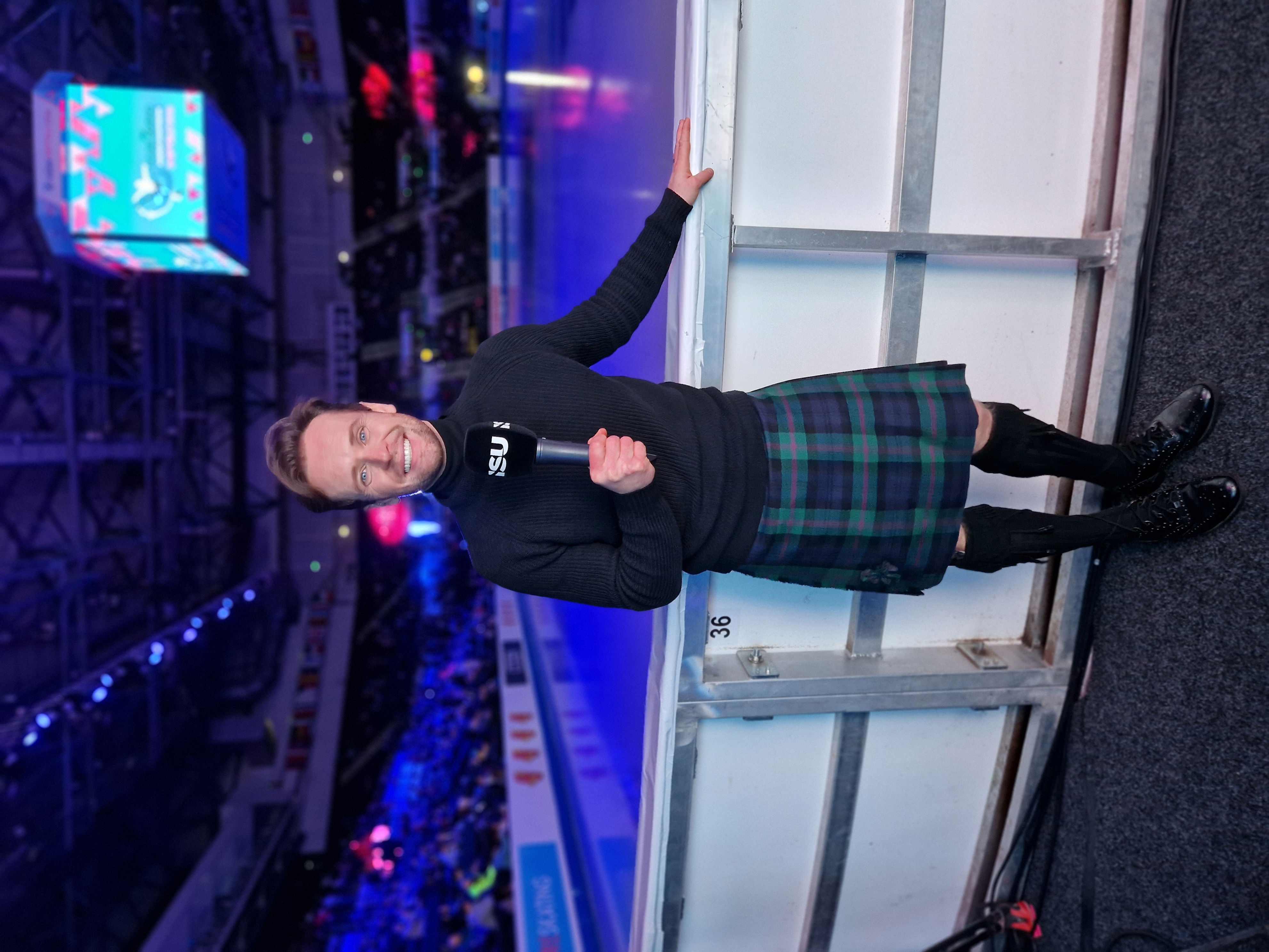 Dancing on Ice star ditches neutrality to don kilt in show of ...